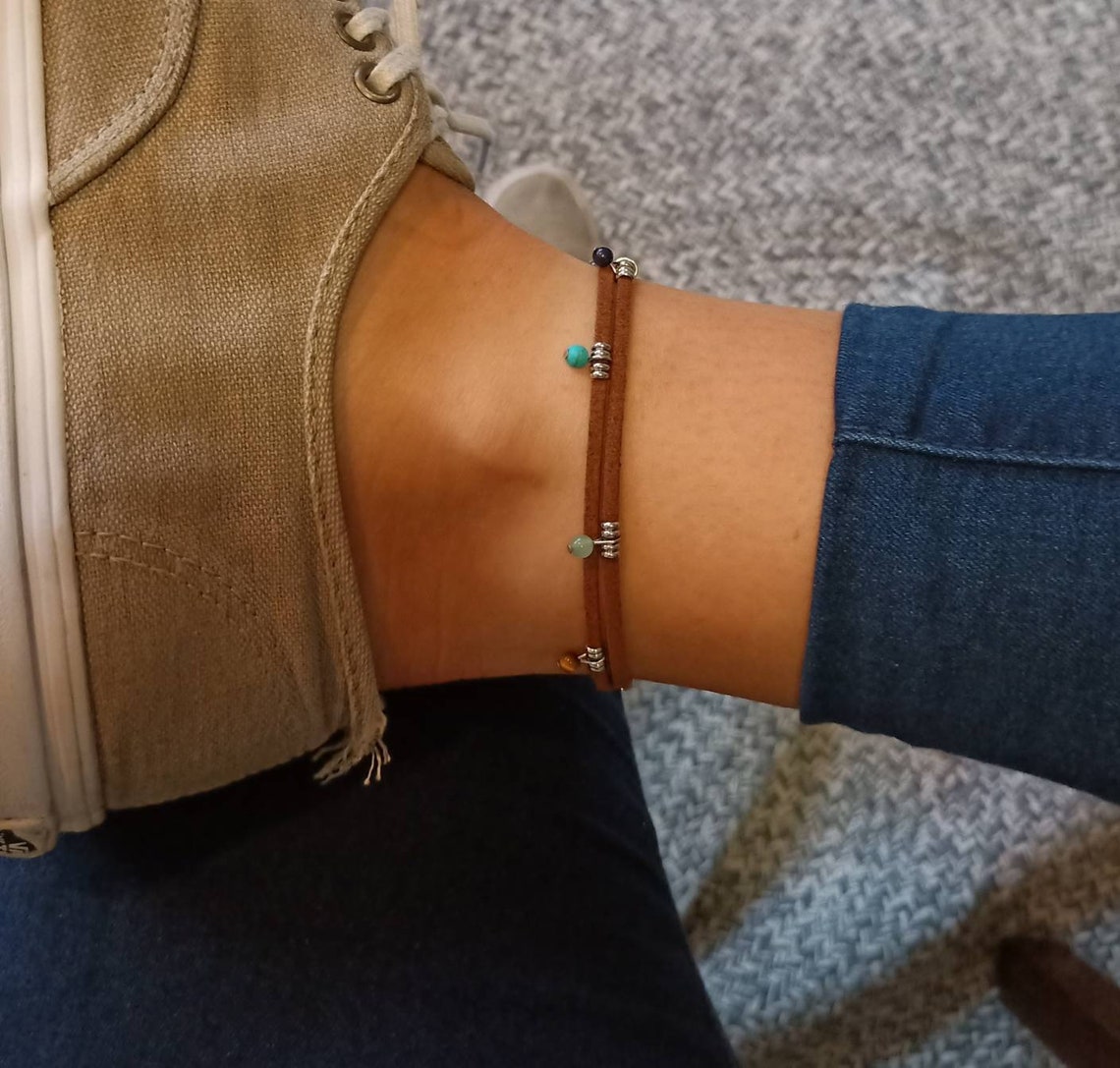 Seven 7 Chakras Anklet Meditation Stacking Layering - Etsy