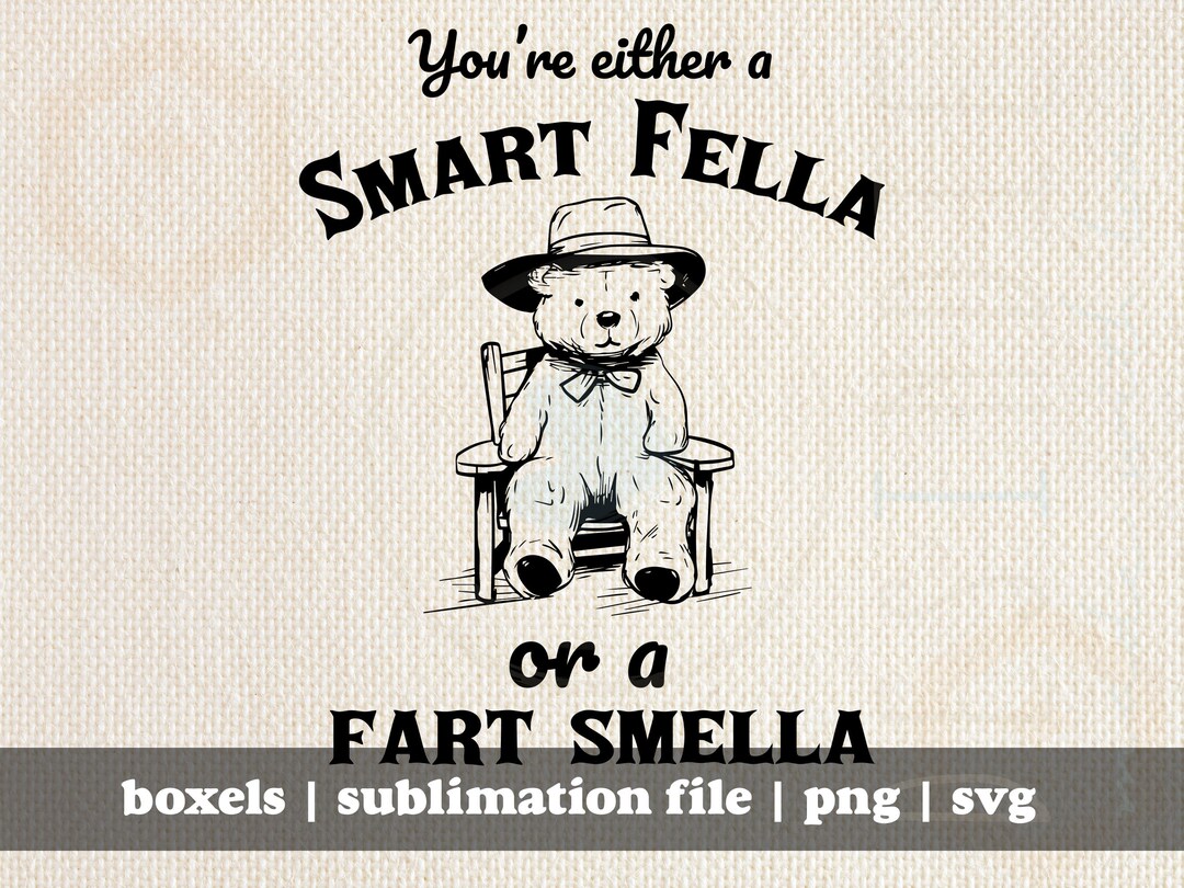 You Are Either A Smart Fella or a Fart Smella Funny Sarcastic Cute ...