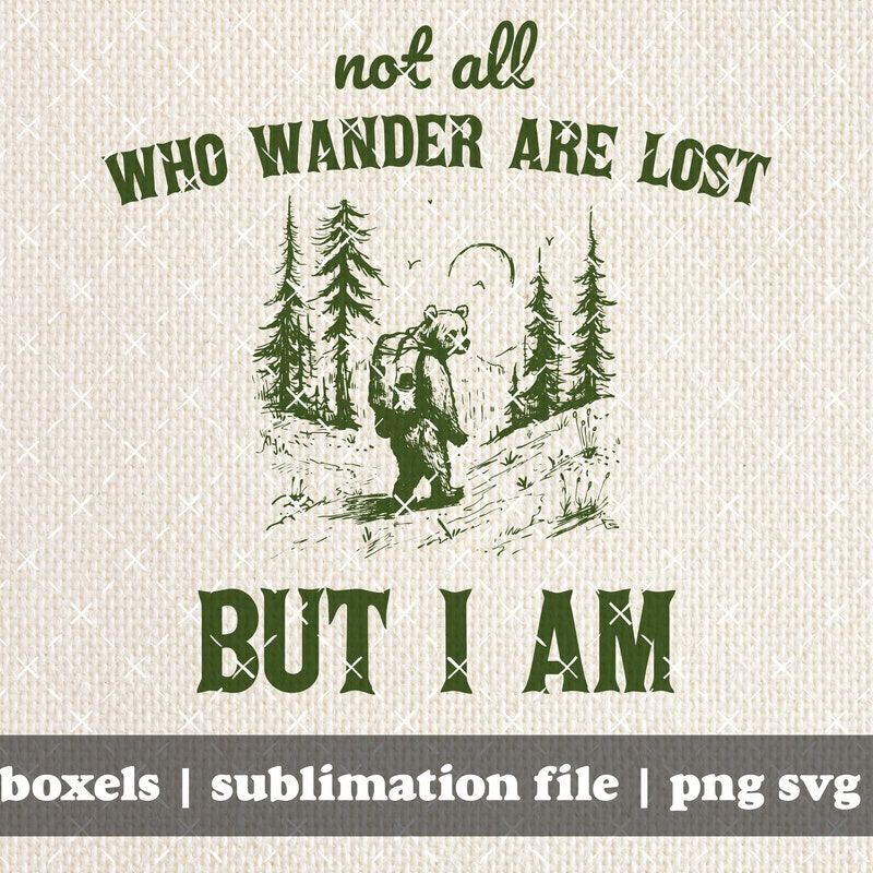 Not All Who Wander - Etsy