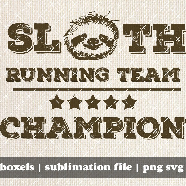 Sloth Running Team - Etsy