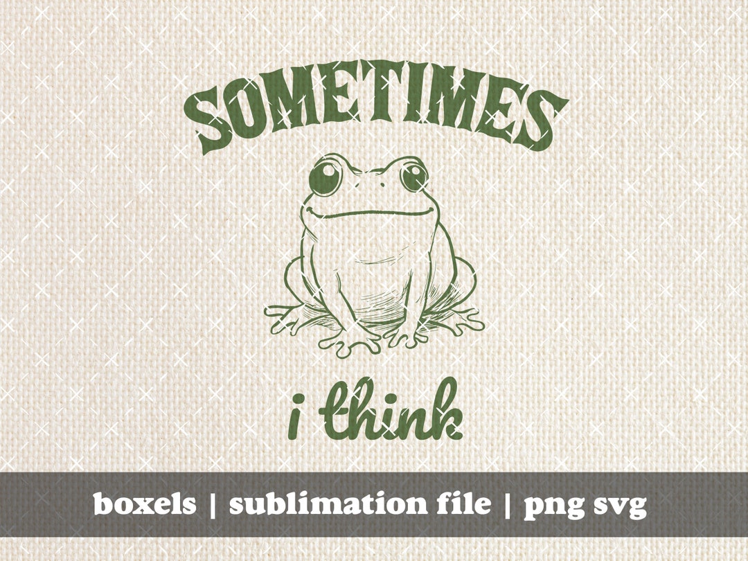 Sometimes I Think Funny Frog and Toad Digital Clipart Vintage Animal ...