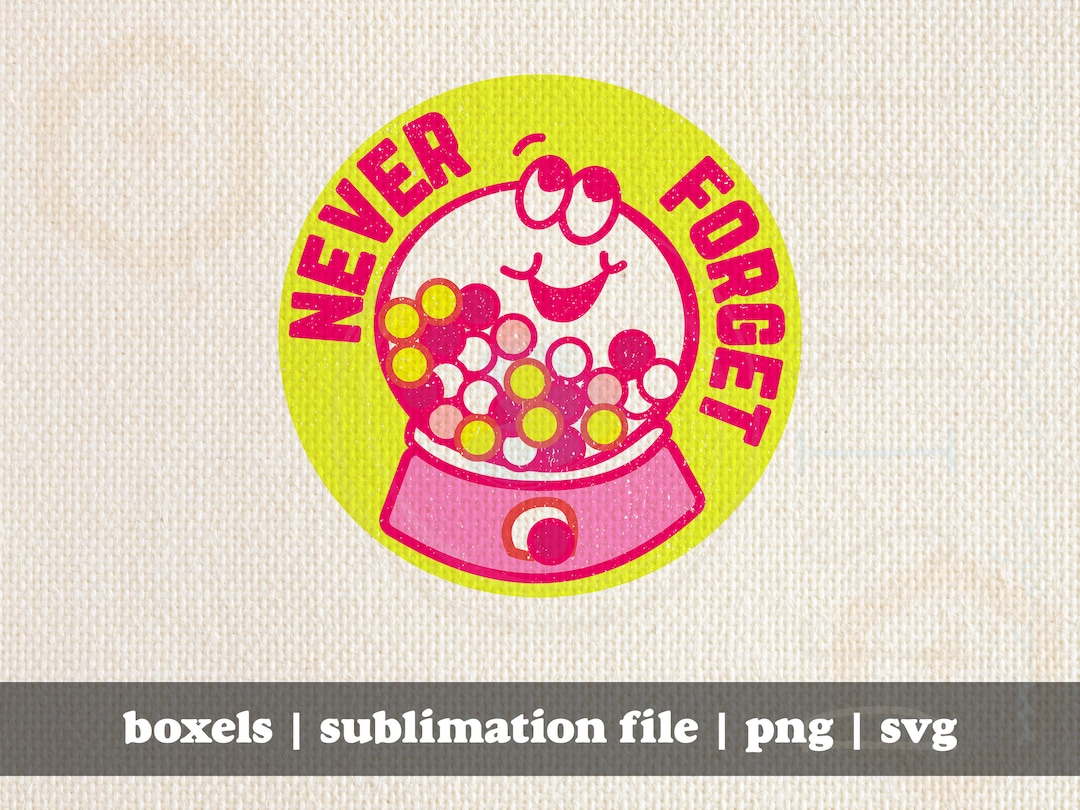 Never Forget Gumball Machine Scratch N Sniff Sticker 1980's Memories ...