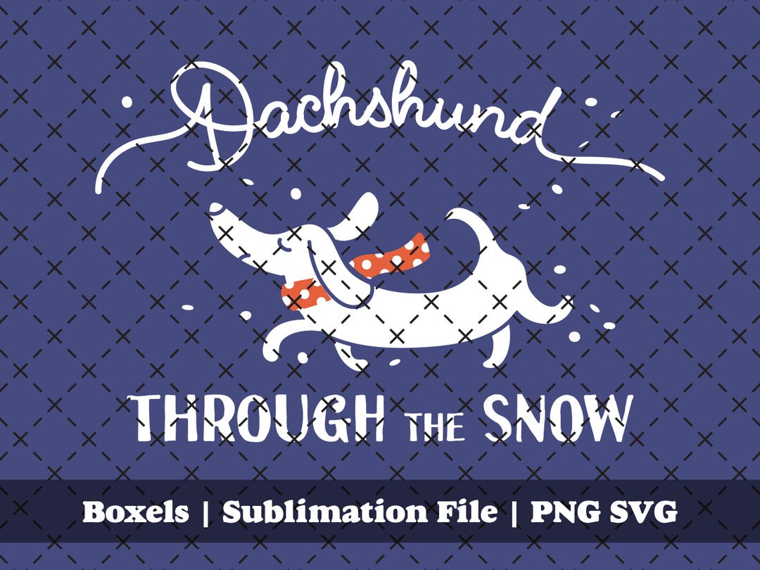 Dachshund Through the Snow Dog Puppy Dashing Through the Snow Carols ...