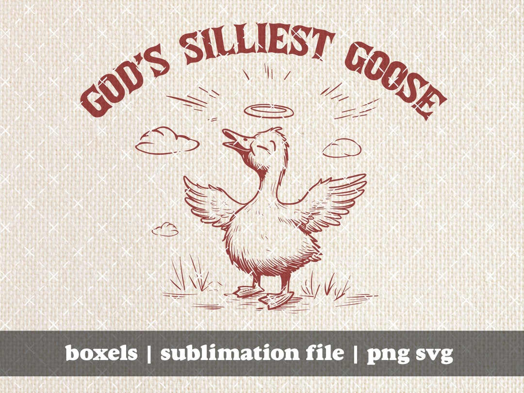 God's Silliest Goose Funny Goose Sarcastic Vintage Funny Silly Goose ...