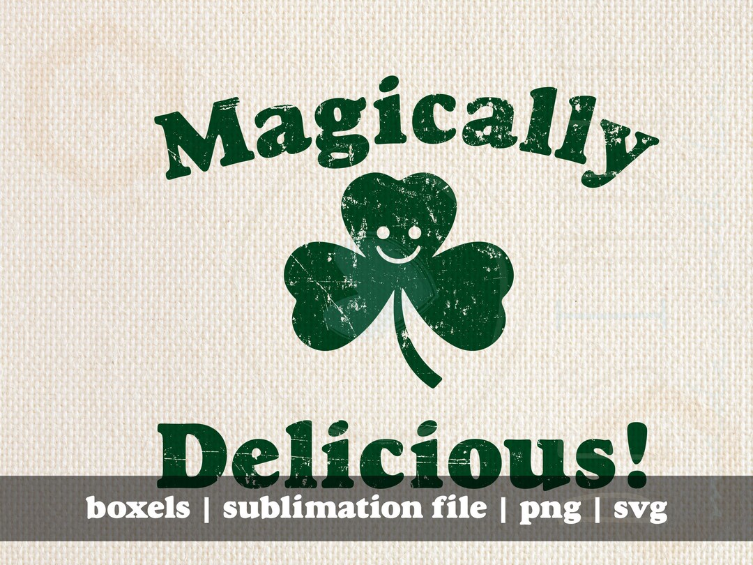 Magically Delicious Lucky Charms Clover St. Patrick's Day Vintage T ...