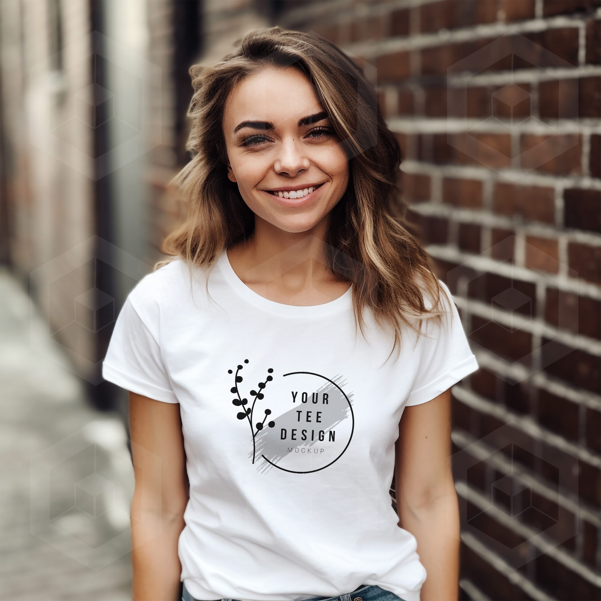 Bella Canvas 3001 Model Mockup, Bella Canvas T Shirt, White Tee Mockup ...