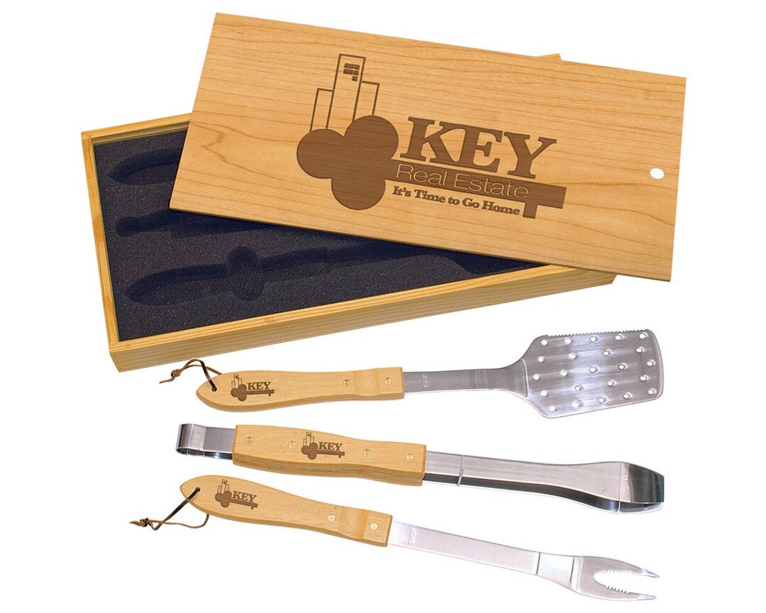 Custom BBQ Utensils Set | Monogrammed BBQ Set | Personalized BBQ Set ...