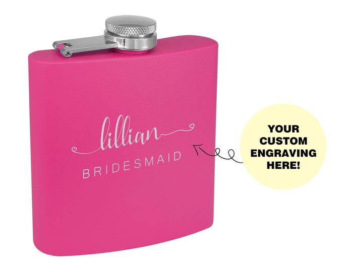 Engraved Flask for Women, Flask Set, Personalized Flask for Women ...