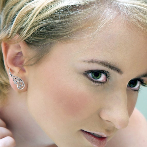 316L Surgical Steel Ear Vine Ear Pin Ear Crawler Ear Sweep - Etsy