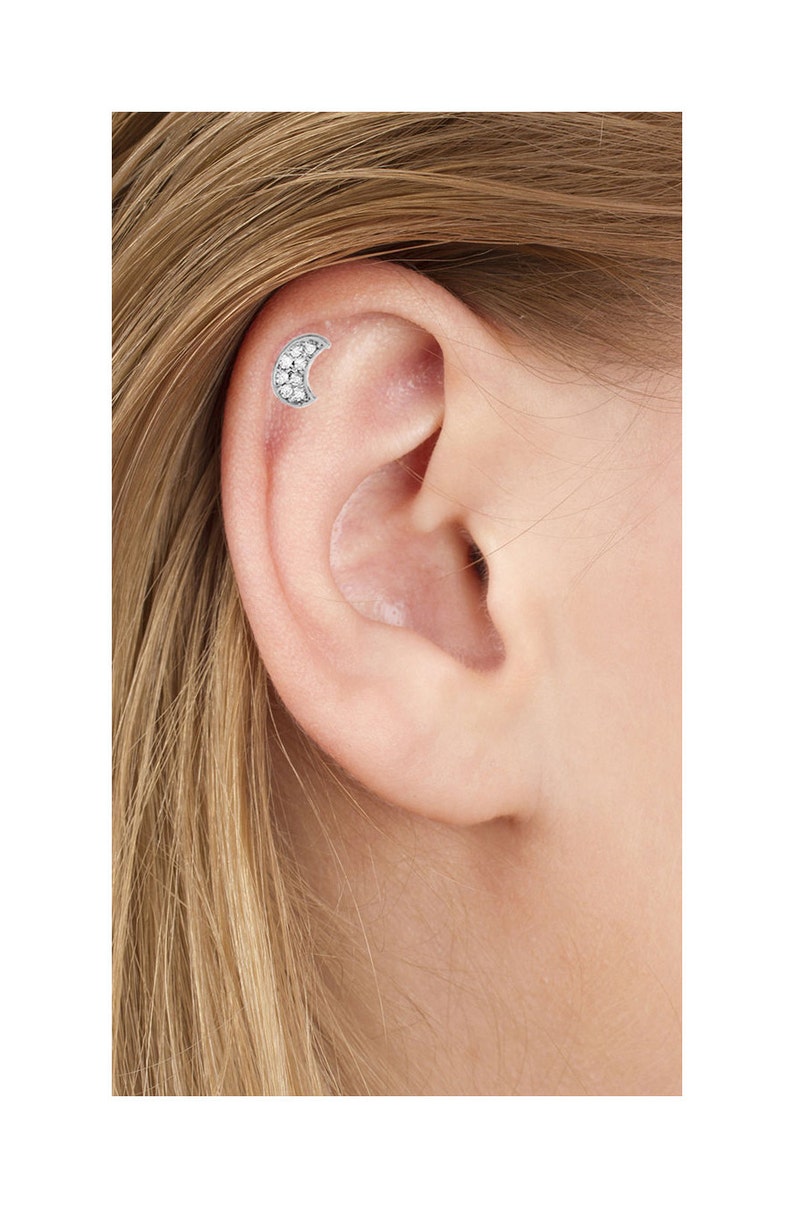 316L Surgical Steel Ear Cartilage Helix Tragus Stud Earring | Etsy