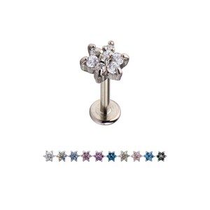 316L Surgical Steel Labret Style Nose Monroe Stud 5/16 Screw Post ...