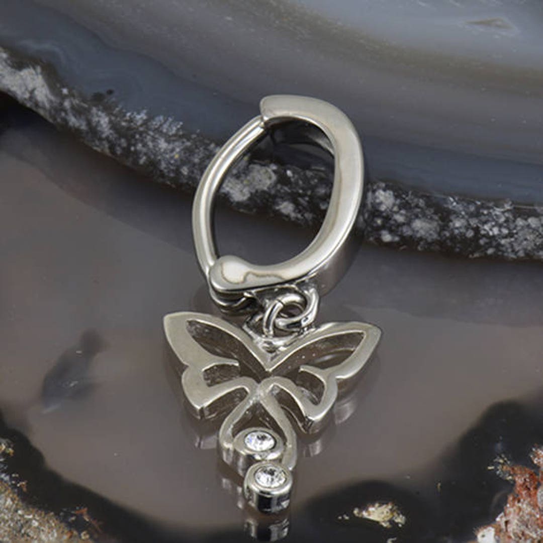 316L Surgical Steel Navel Belly Clicker Ring Jewelry Dangle - Etsy 316L Surgical Steel Navel Belly Clicker Ring Jewelry Dangle - Etsy