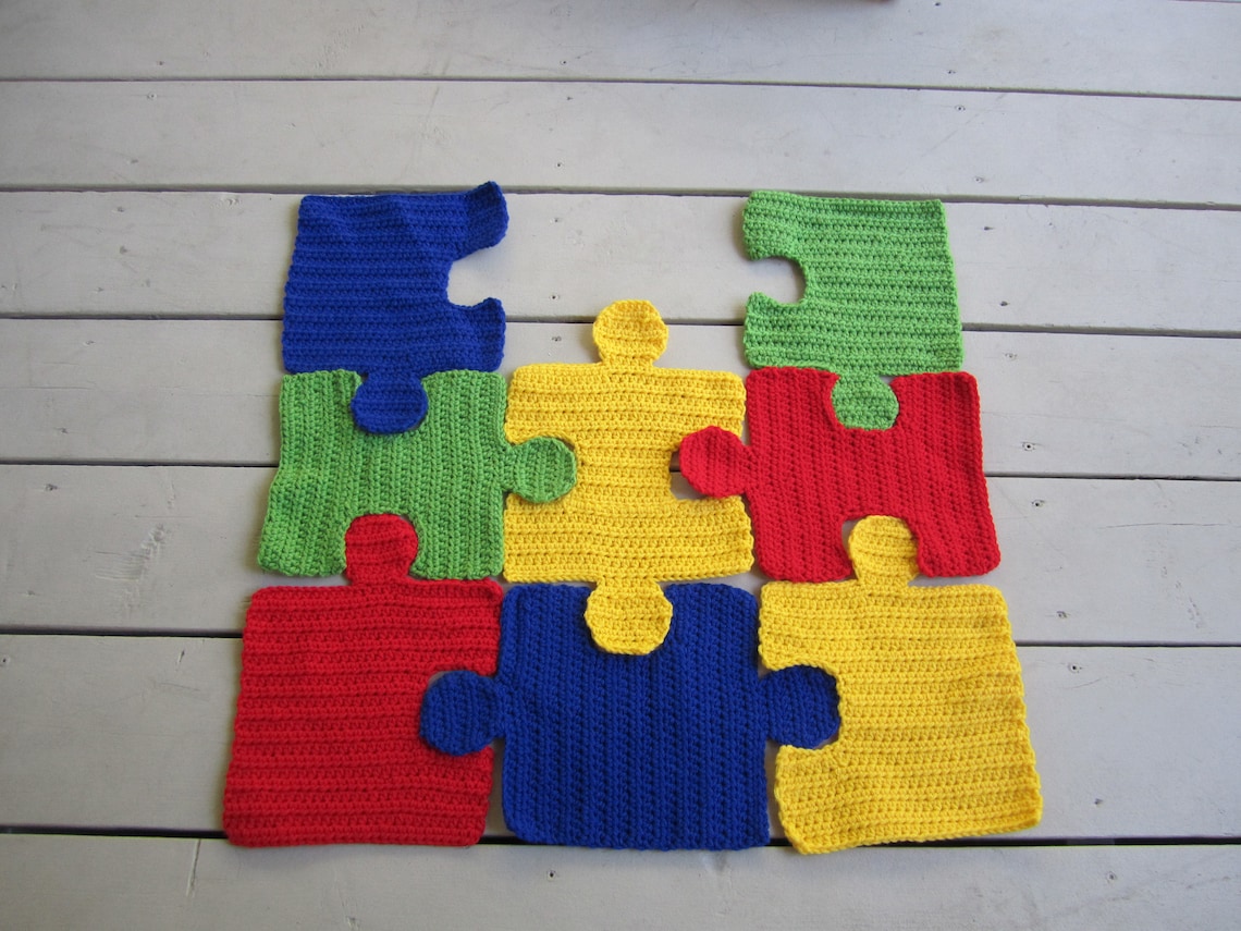 Puzzle Me Happy - Crochet Blanket Pattern - Etsy