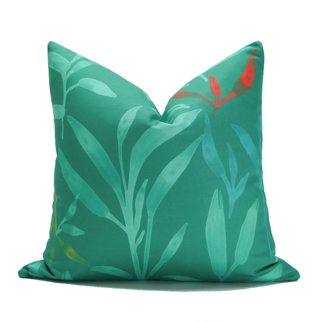 Jenny San Martin Design Pillow in Ficus Pounce Fabric Designer Pillow ...
