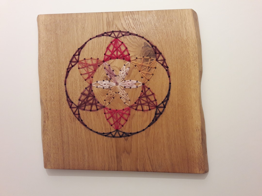 Sacred Geometry - String Art - Flower of Life - Wooden Art - Wall Art ...