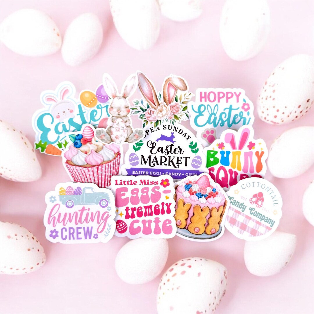 11 Cute Easter Sticker Pack - Etsy