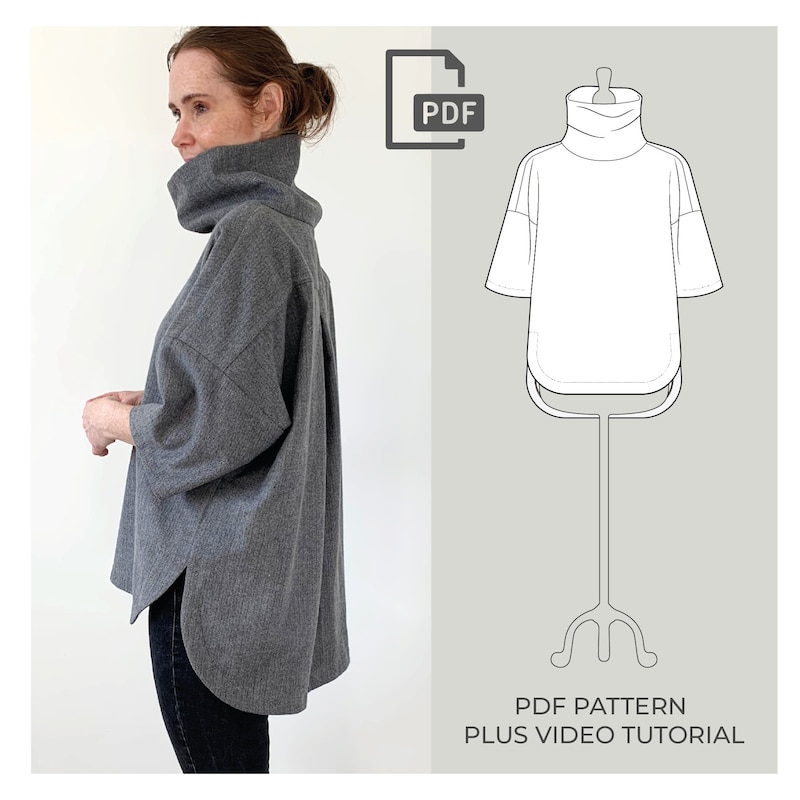 Funnel Neck Dress - Etsy