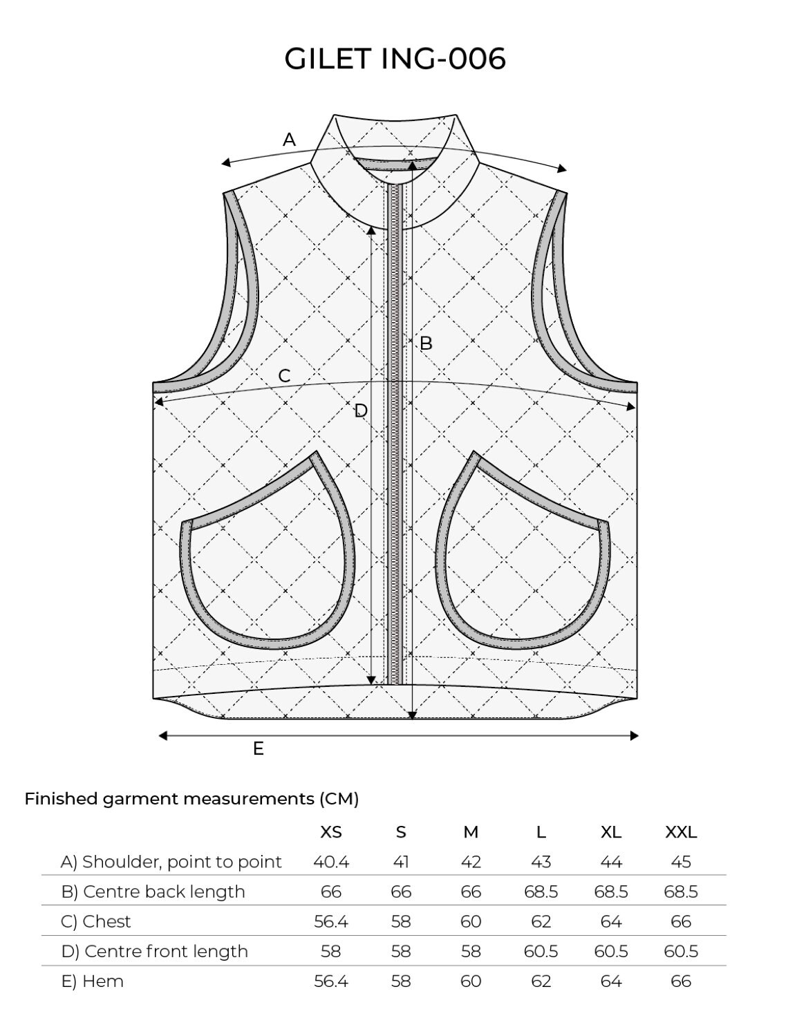 Quilted Gilet Sewing Pattern, Boxy Fit Vest (digital PDF Pattern) - Etsy