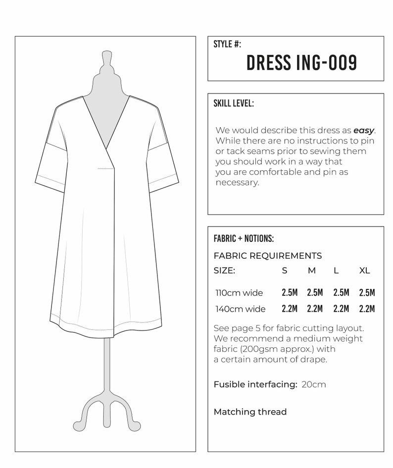 Good to Go Dress Sewing Pattern PRINTED PATTERN Women's | Etsy UK