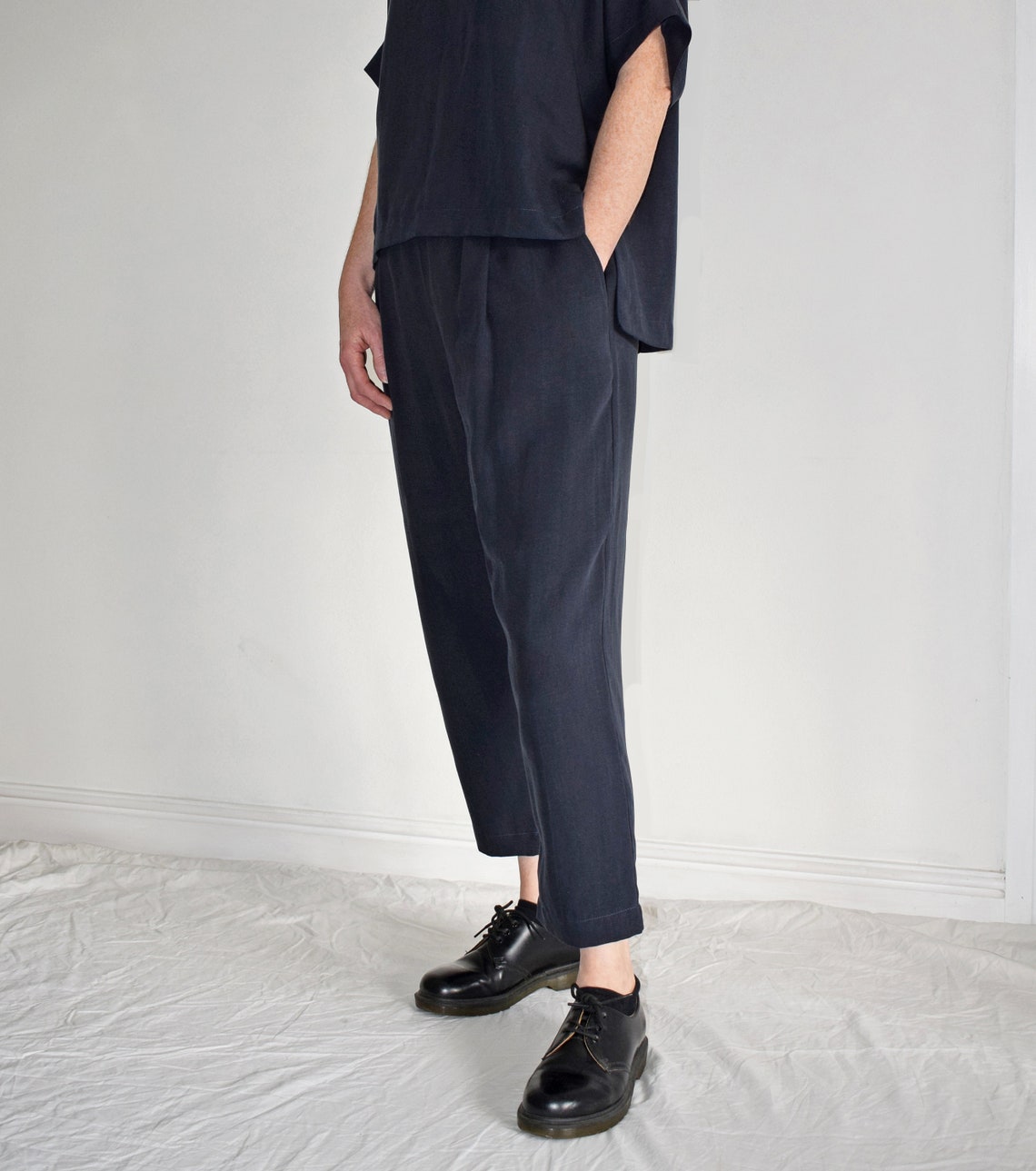 Cropped Trouser Pattern Pants Pleated Trouser Pattern | Etsy