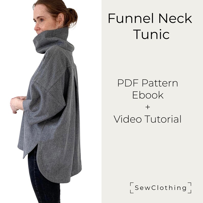 Funnel Neck Dress - Etsy