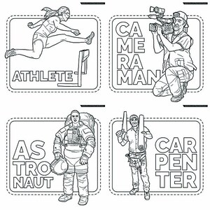 Career Occupations Coloring Pages 20 Page Printable PDF - Etsy