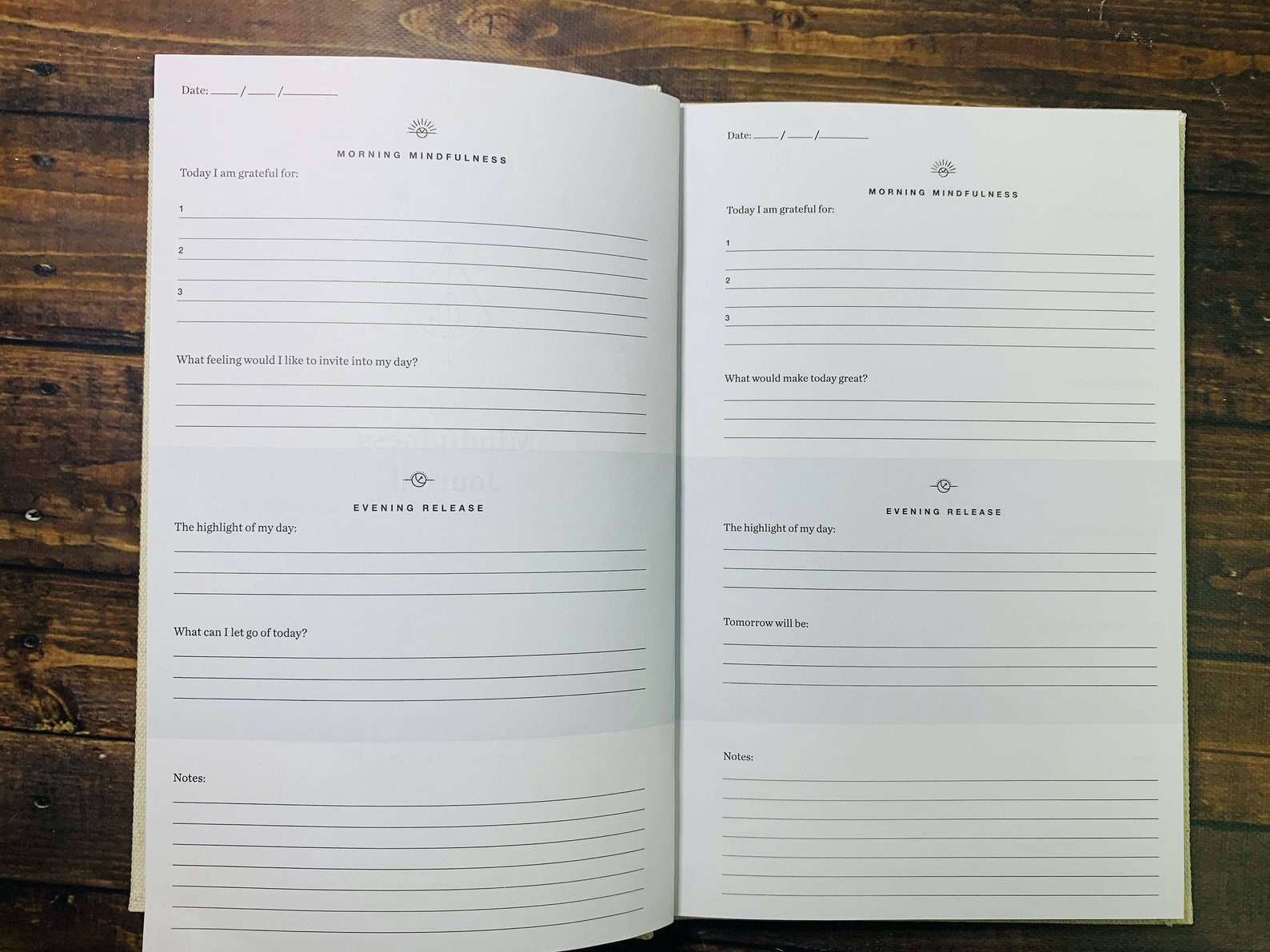 Mindfulness Daily Journal Writing - Etsy UK