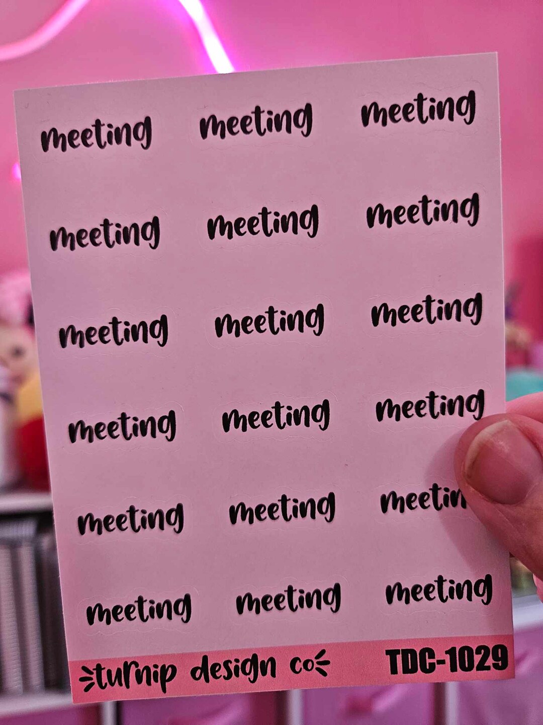Meeting Script Words TDC-1029 - Etsy