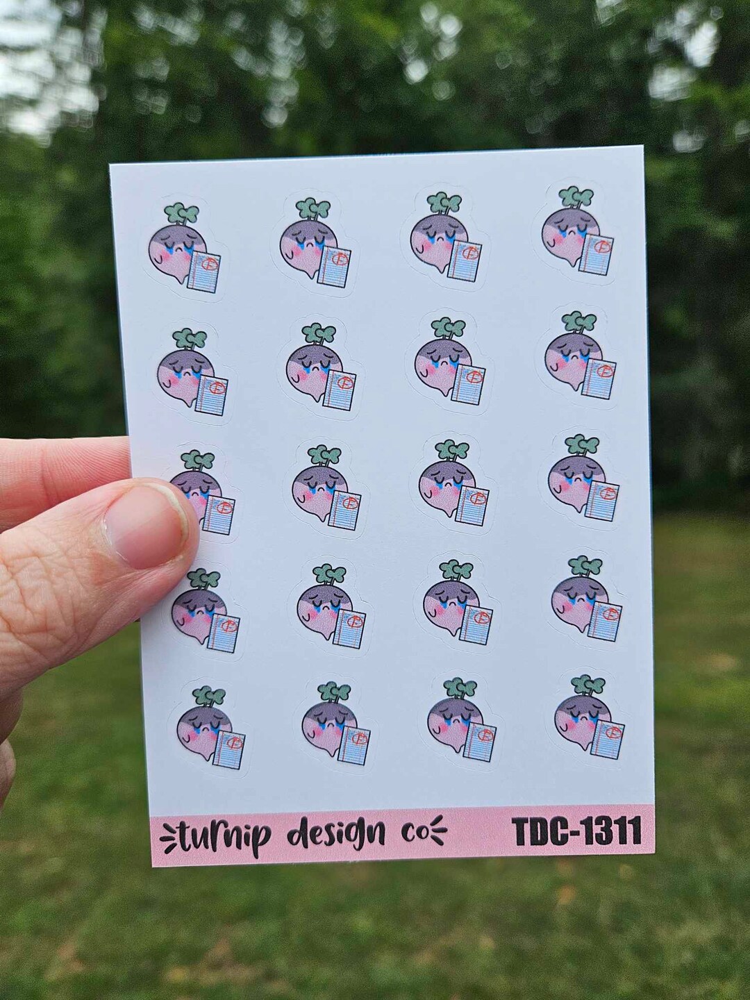 Bad Grade, Test, School Turnip Character Stickers TDC-1311 - Etsy