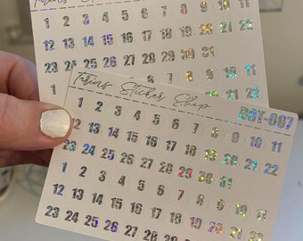 Date Dots Stickers - Etsy