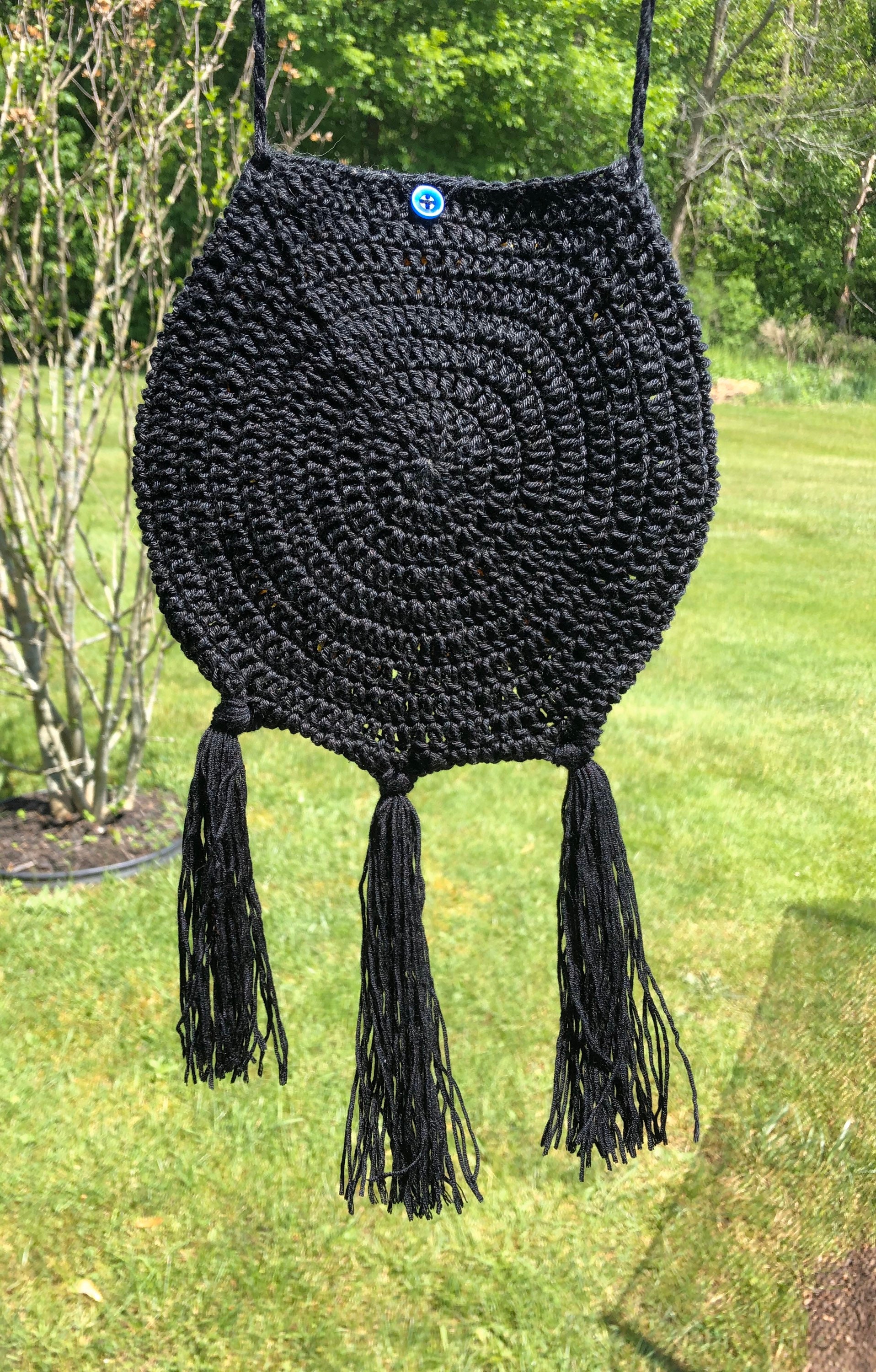 Sunflower Boho Hippie Crochet Bag Hippie Style Cross Body | Etsy