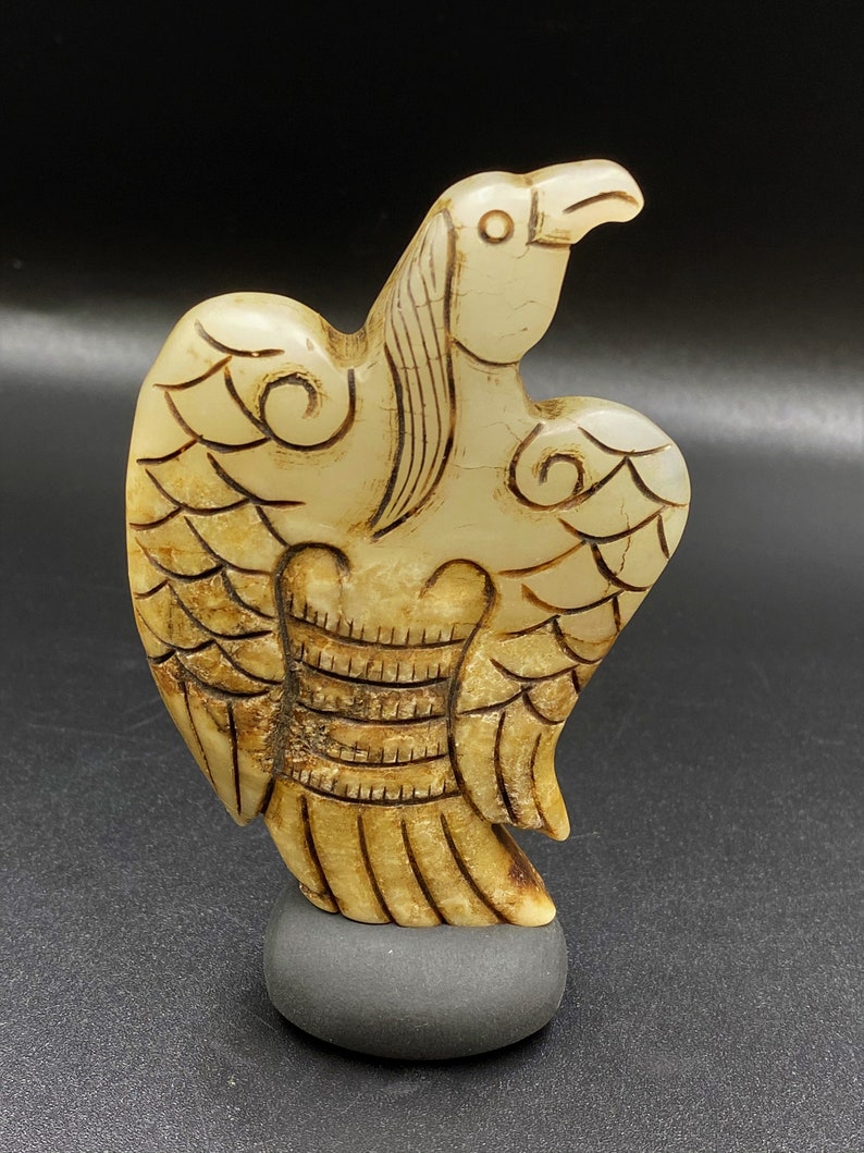 Old Antique Chines Jade Eagle Bird Figure Late 19 Century - Etsy
