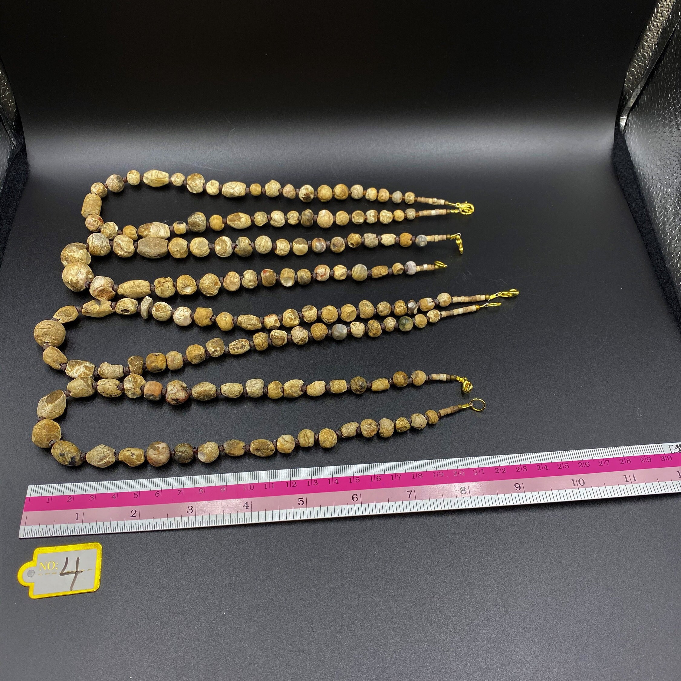 Old Himalayan Bronze Age Banded Burned Agate Beads Ancient Jewelry ...