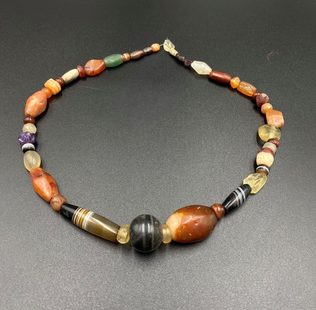 Alte Perlen Indien Tibet Nepal Himalaya Talisman Solimani Gebet Amulett ...