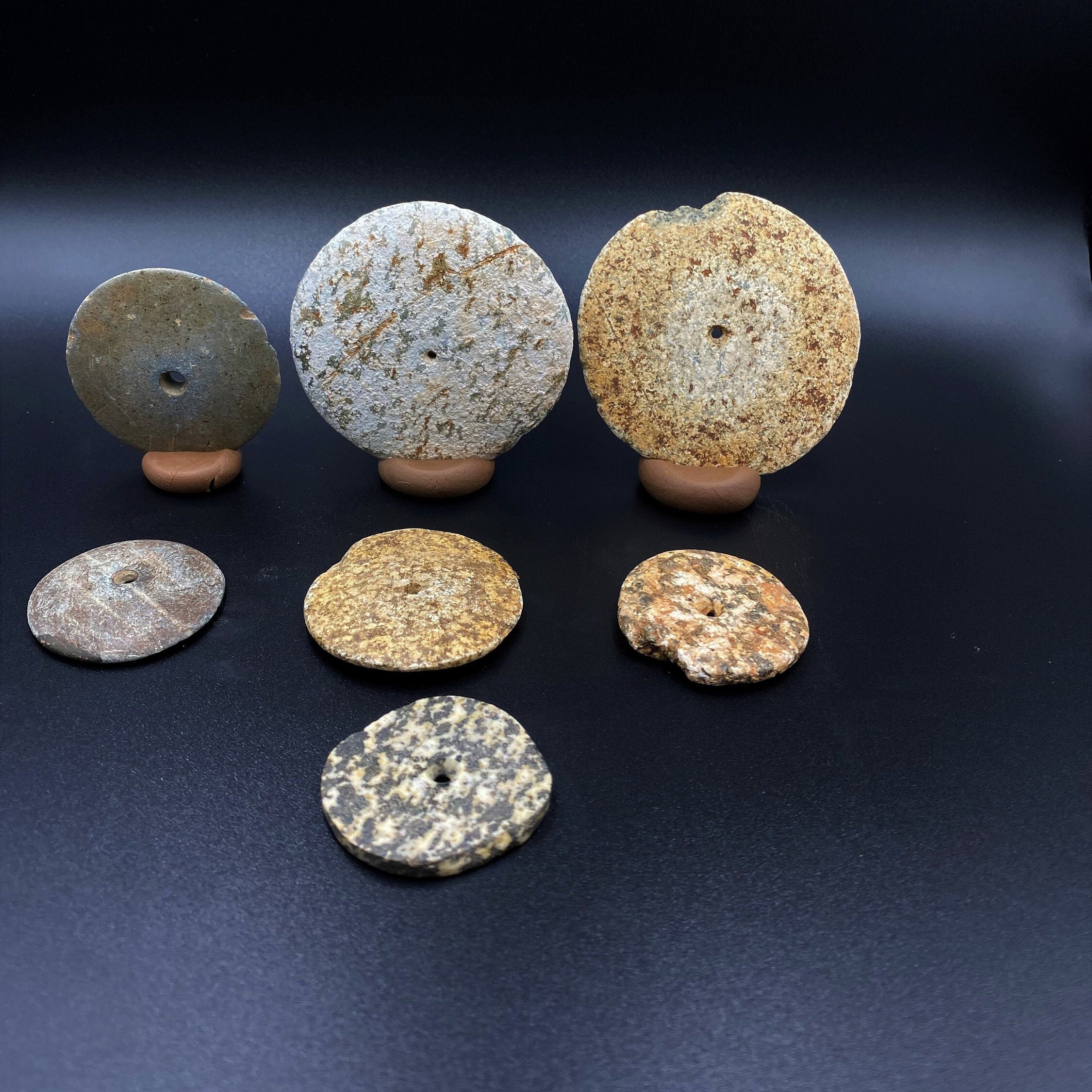 Old Antique Ancient Stone Age Stone Jewelry Bead Pendant Lot - Etsy UK