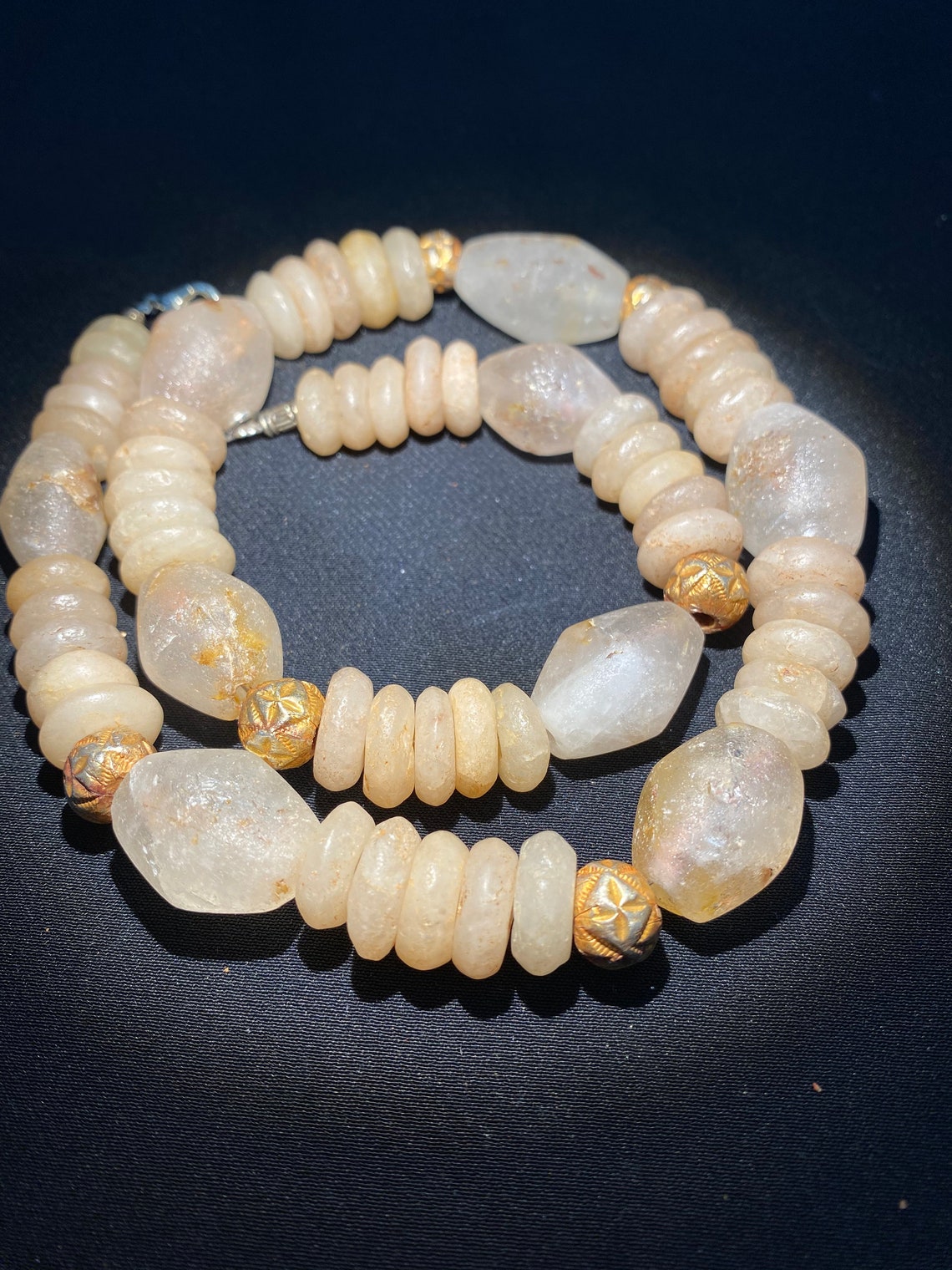 Ancient Crystal Quartz Beads Necklace From Neolithic Period | Etsy