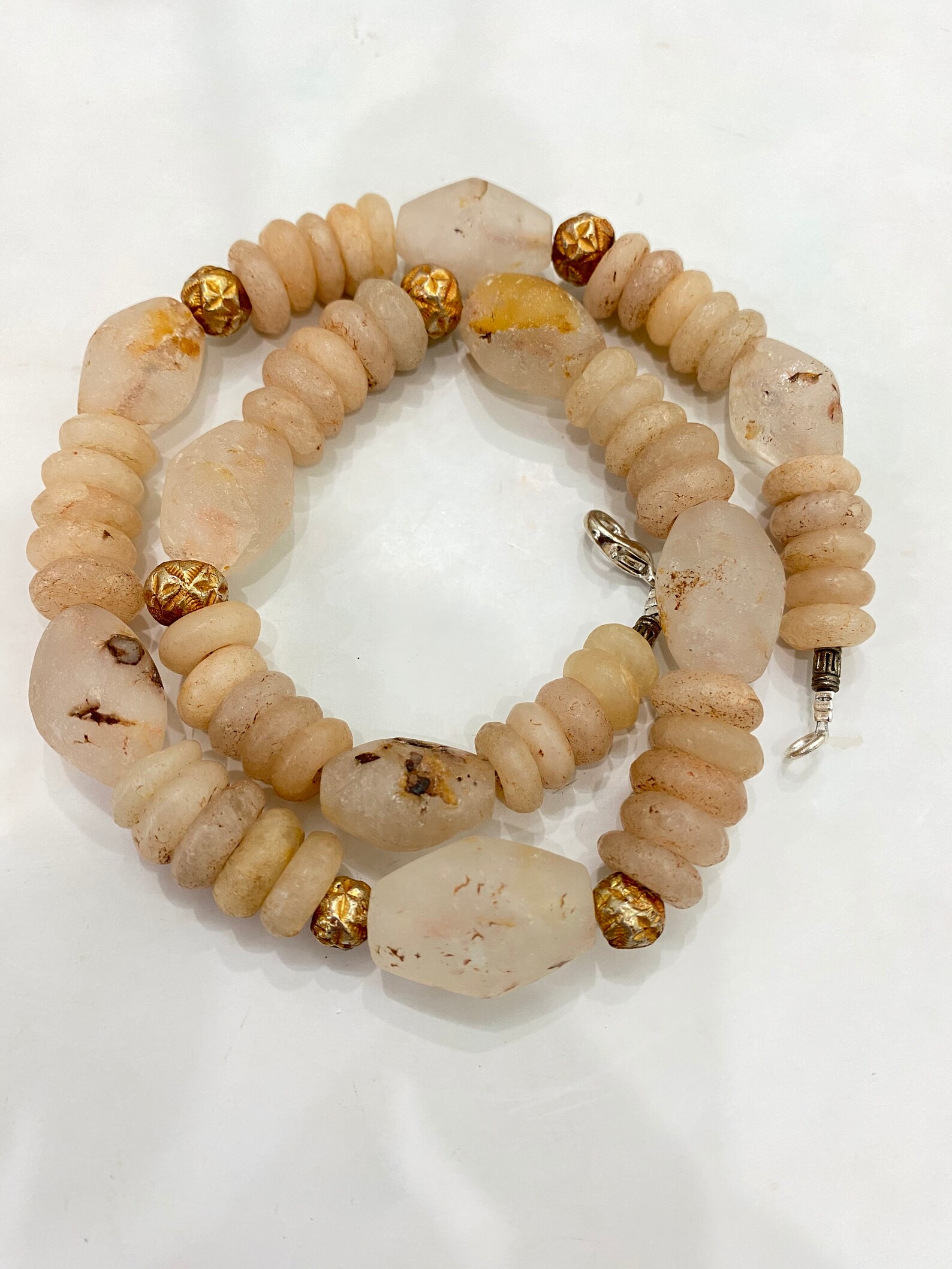 Ancient Crystal Quartz Beads Necklace From Neolithic Period - Etsy