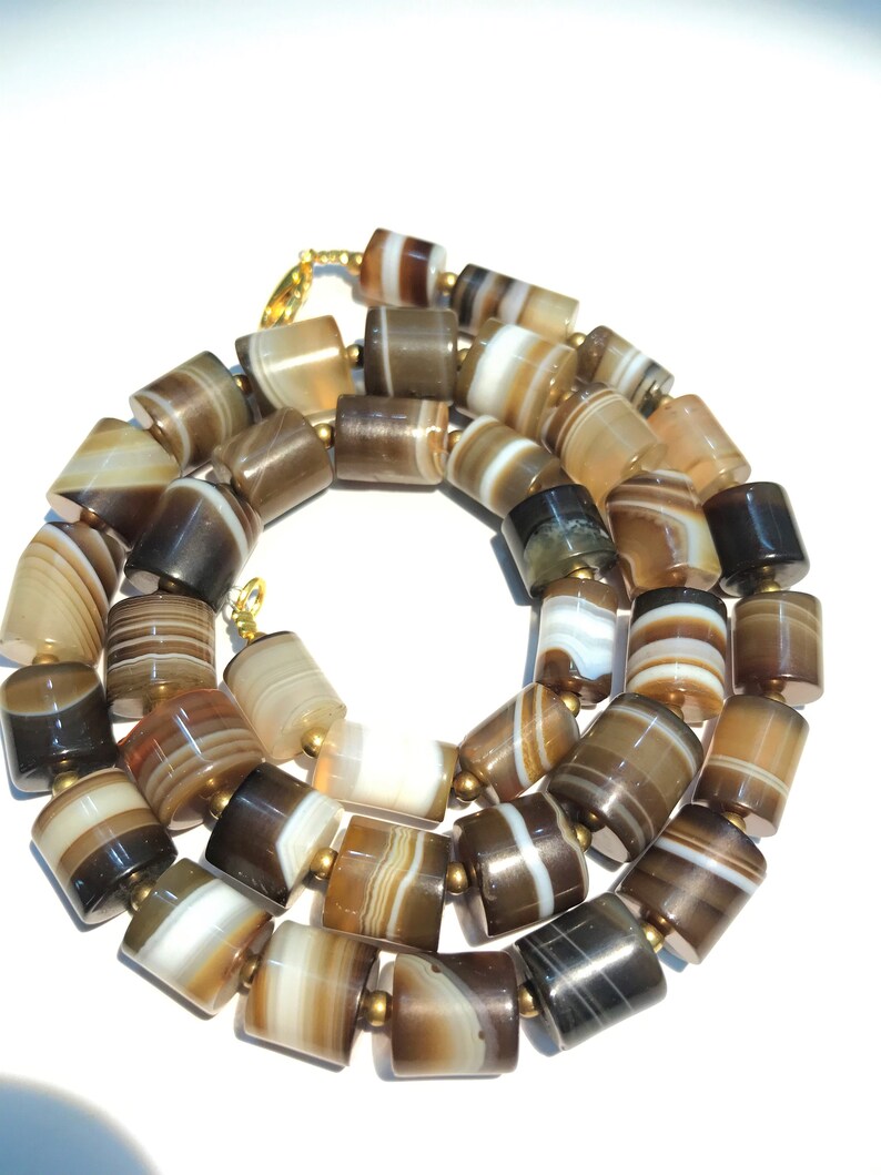 Vintage Agate Necklace, 18th Century Beads - Etsy