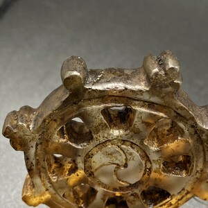 Old Antique Crystal Himalayan Tibetan Wheel of Dharma Chakra Pendant ...