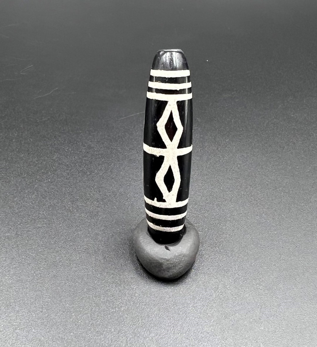 Himalayan Tibet Nepali Eyes Prayer Amulet Zee Dzi Agate Stone Bead ...