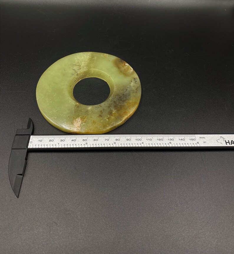 Old Chines Antique Chines Zhou Dynasty Jade Bi Disk Shape - Etsy