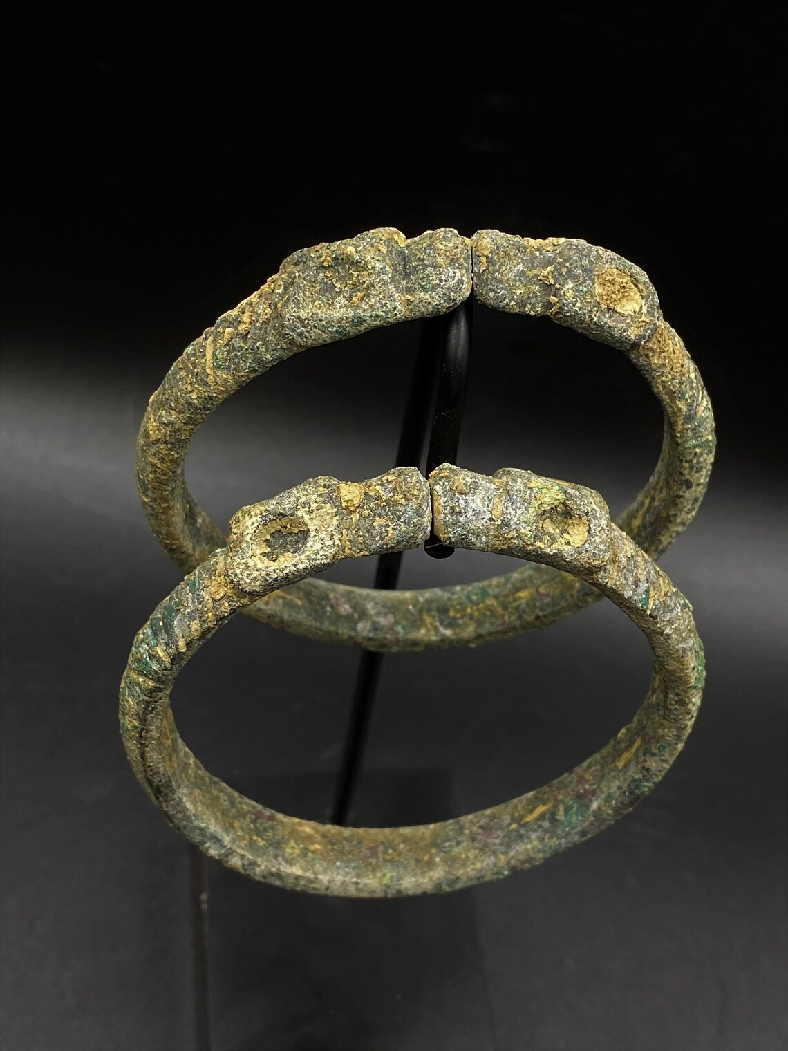 Antique Bronze Bangles Jewelry Bracelets From Ancient Greco Bactrian ...