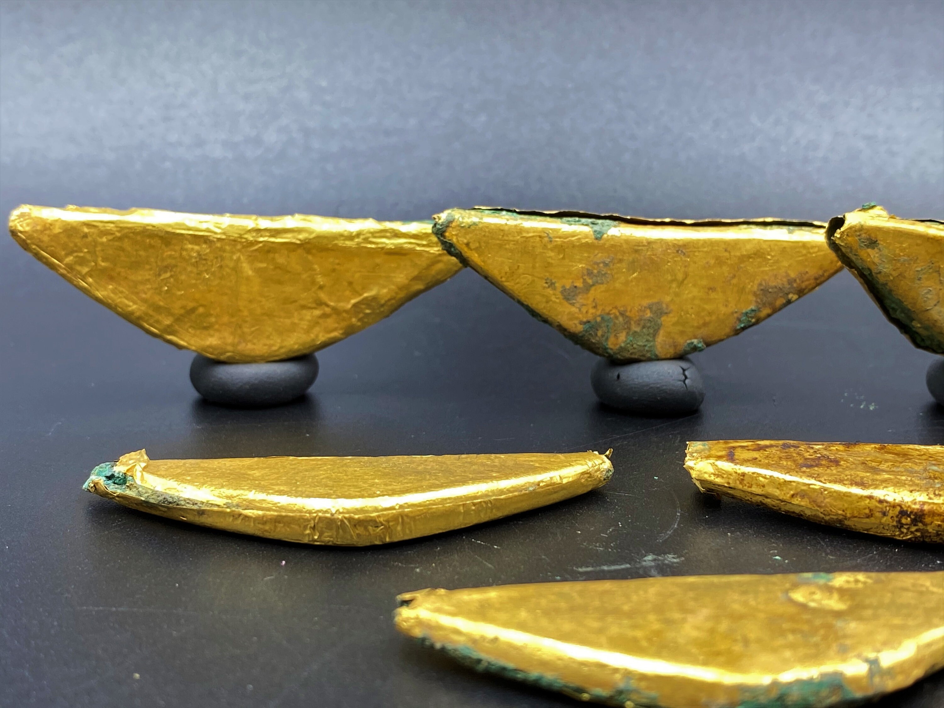 Old Antique Gold and Bronze Amulet Pendant Beads From Ancient | Etsy