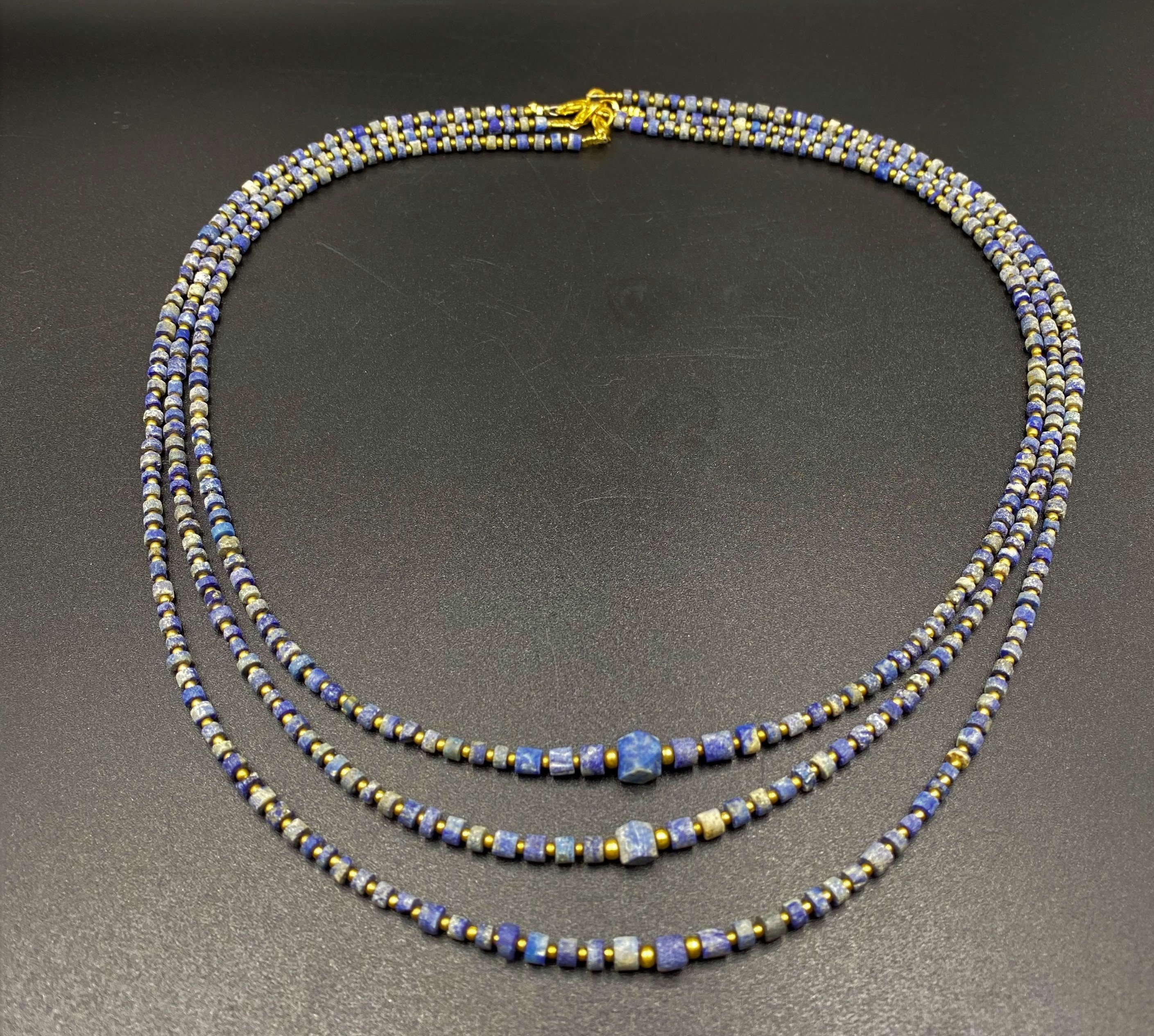 Lot of 3 String of Lapis Lazuli Ancient Beads From Afghanistan - Etsy