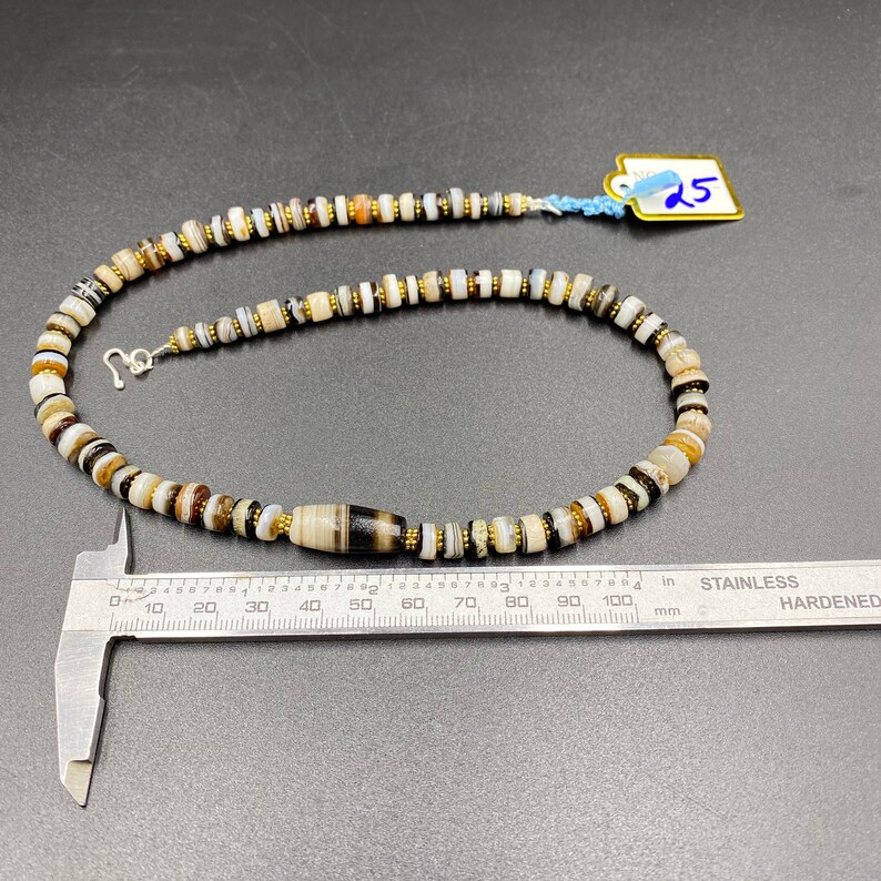 Old Antique Himalayan Ancient Disk Shape Indo Tibetan Banded - Etsy