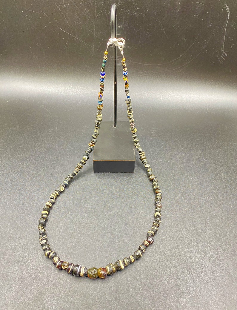 Old Jewelry Trade Cultural Gabri Beads of Glass Necklace From - Etsy