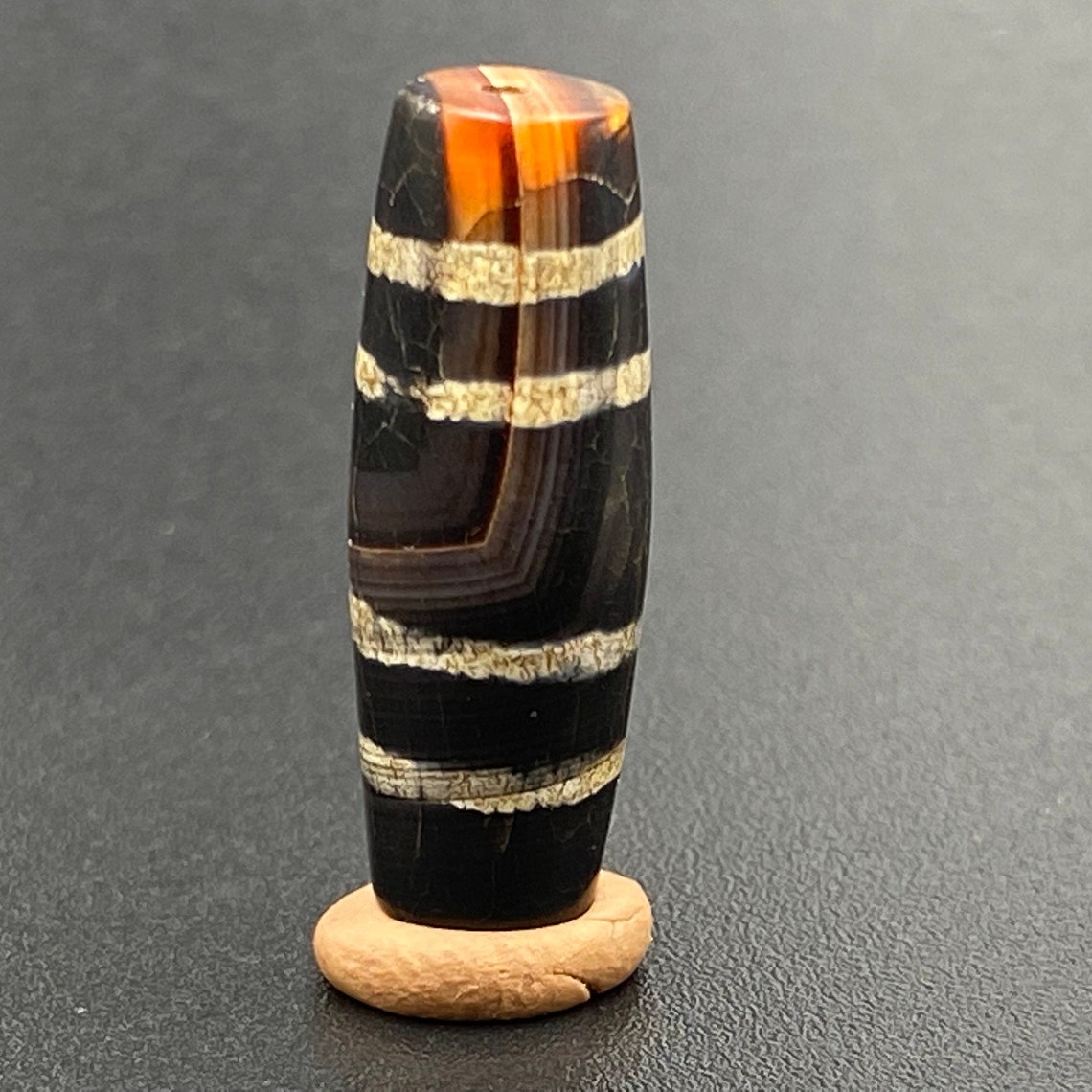 Nepali Himalayan 4 Stripes Chung Dzi Zee Agate Bead - Etsy
