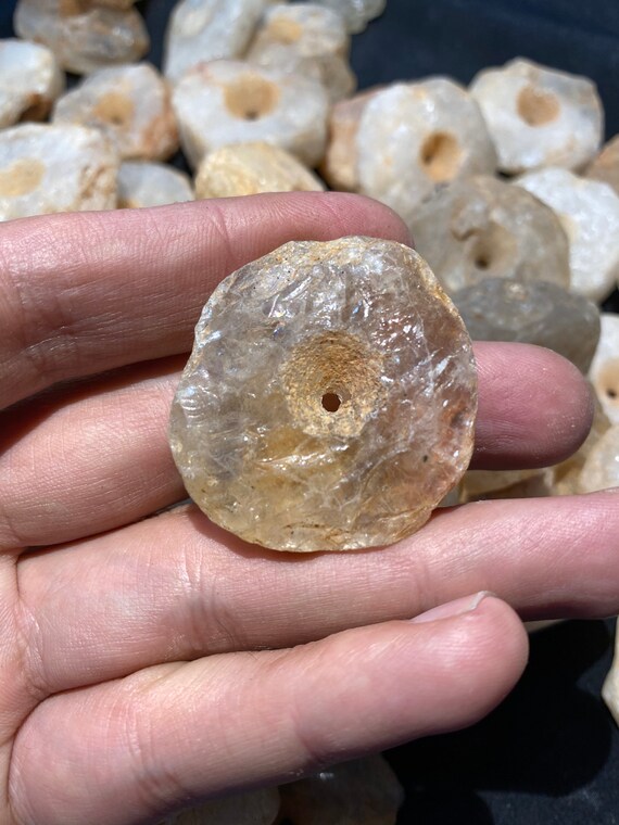 Ancient Neolithic quartz African stone bead Mali sub … - Gem