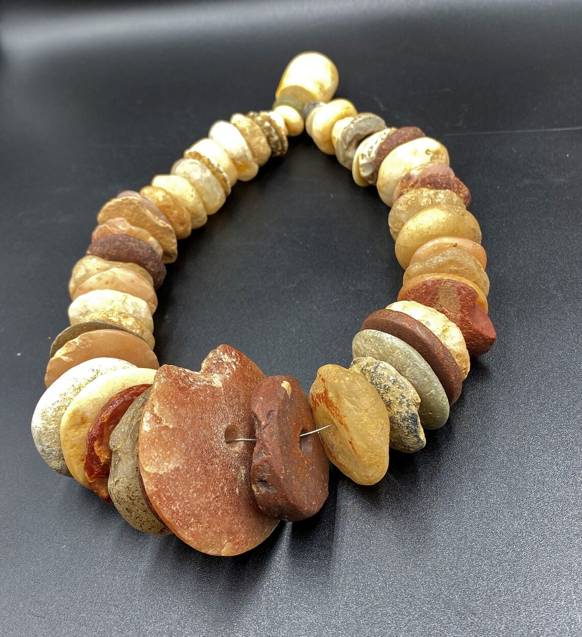 Ancient Stone Age Jewelry Beads Made Of Carnelian Rock | Etsy