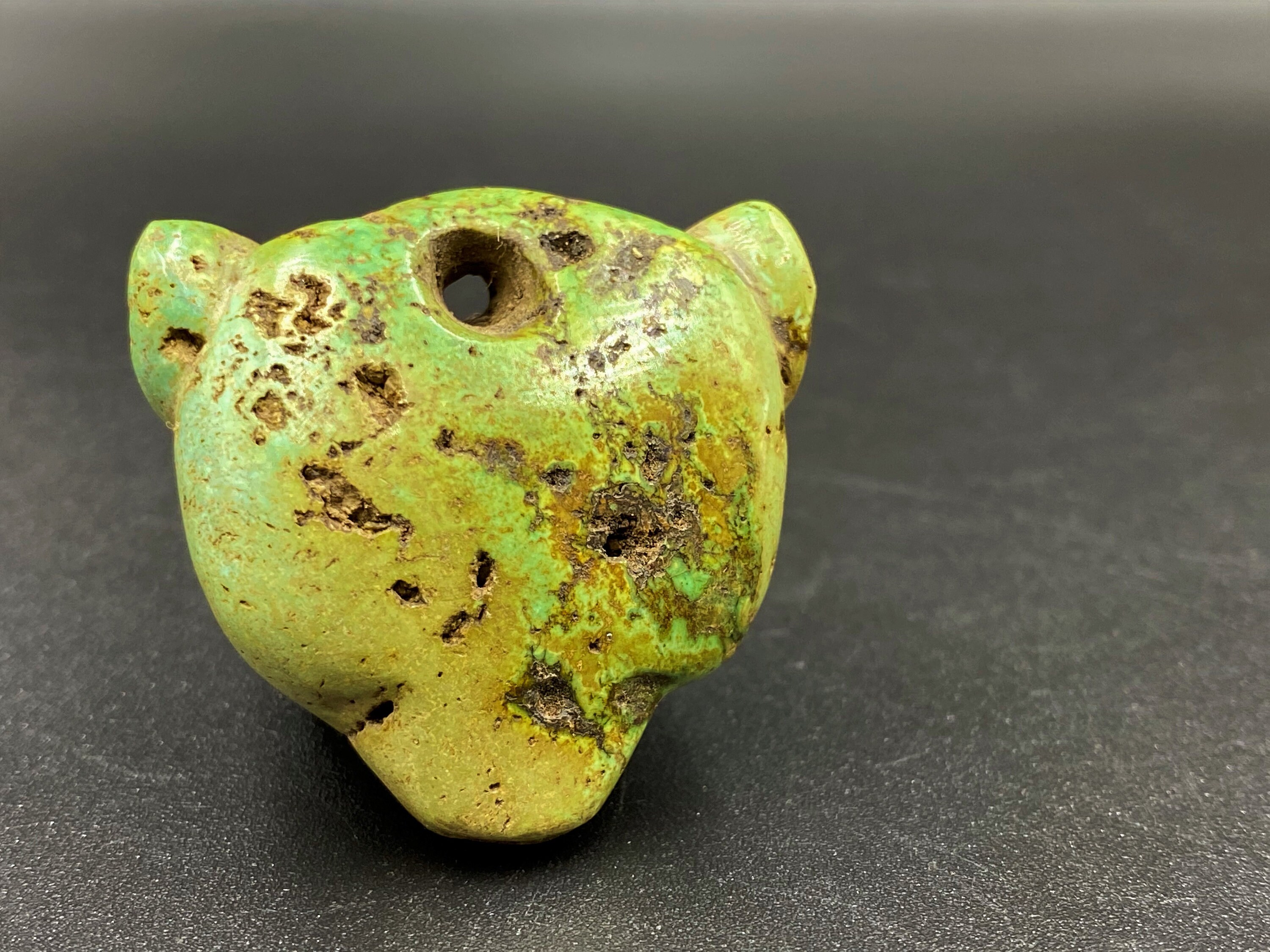 Ancient Chines Han Dynasty Turquoise Bead Pendant Engrave Wild - Etsy